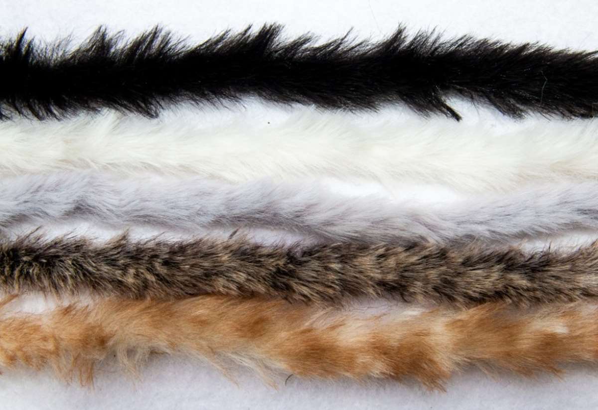 Veniard Synthetic Zonker Strips Natural Rabbit Fly Tying Materials