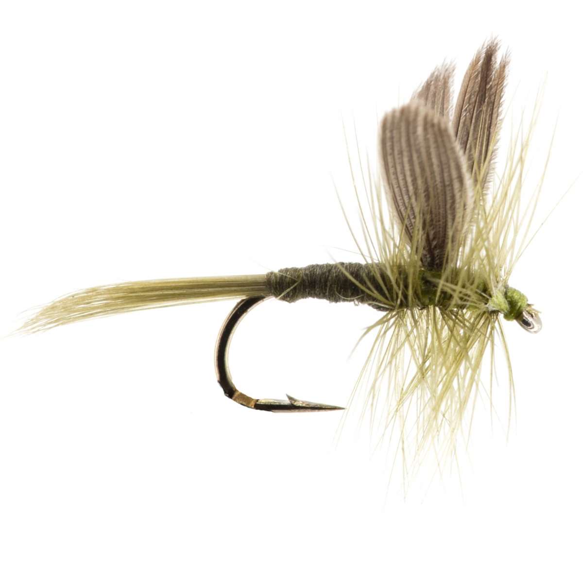 Sale - The Essential Fly Dark Olive Dun Dry Fishing Fly Size 14