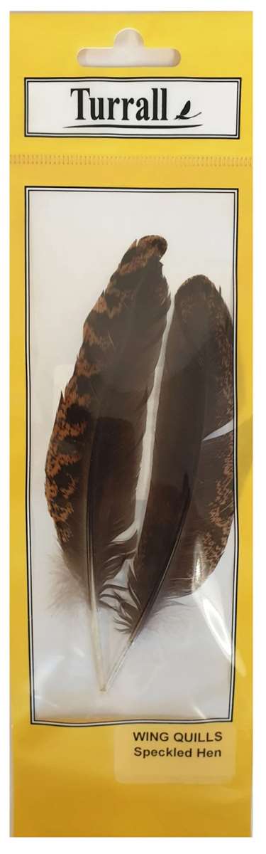 Turrall Wing Quills Speckled Hen for Fly Tying from The Essential Fly