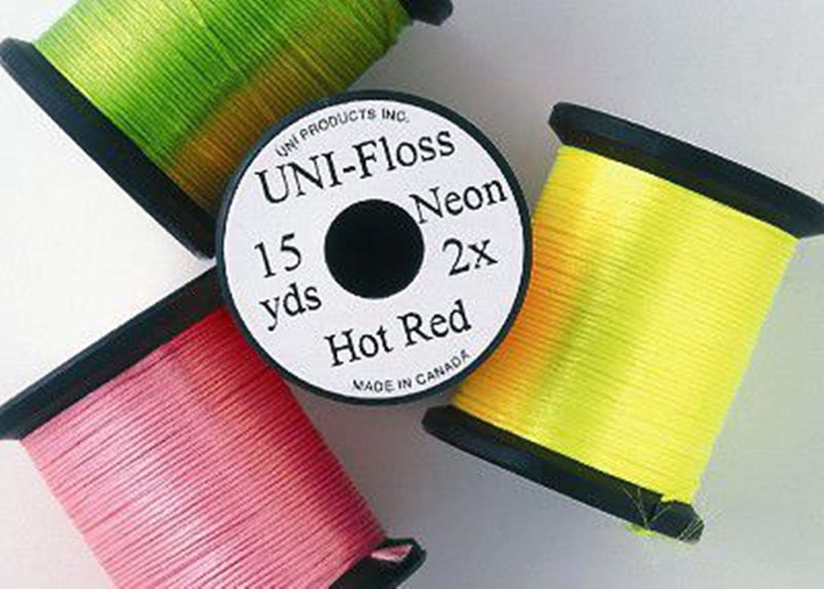 Uni Floss Neon Hot Pink Fly Tying Threads