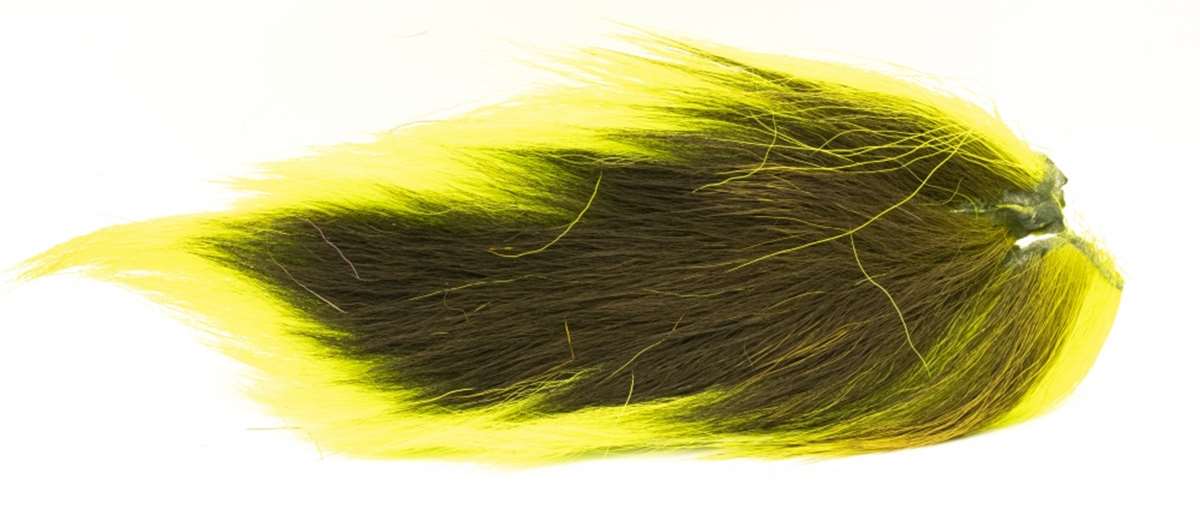 Turrall Bucktail Whole Tail Fluorescent Lime Green for Fly Tying