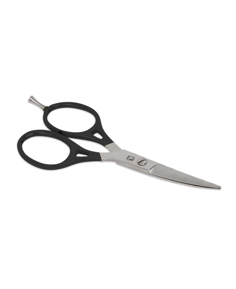 Ergo Prime Curved Shears w/ Precision Peg - Black from The Essential Fly