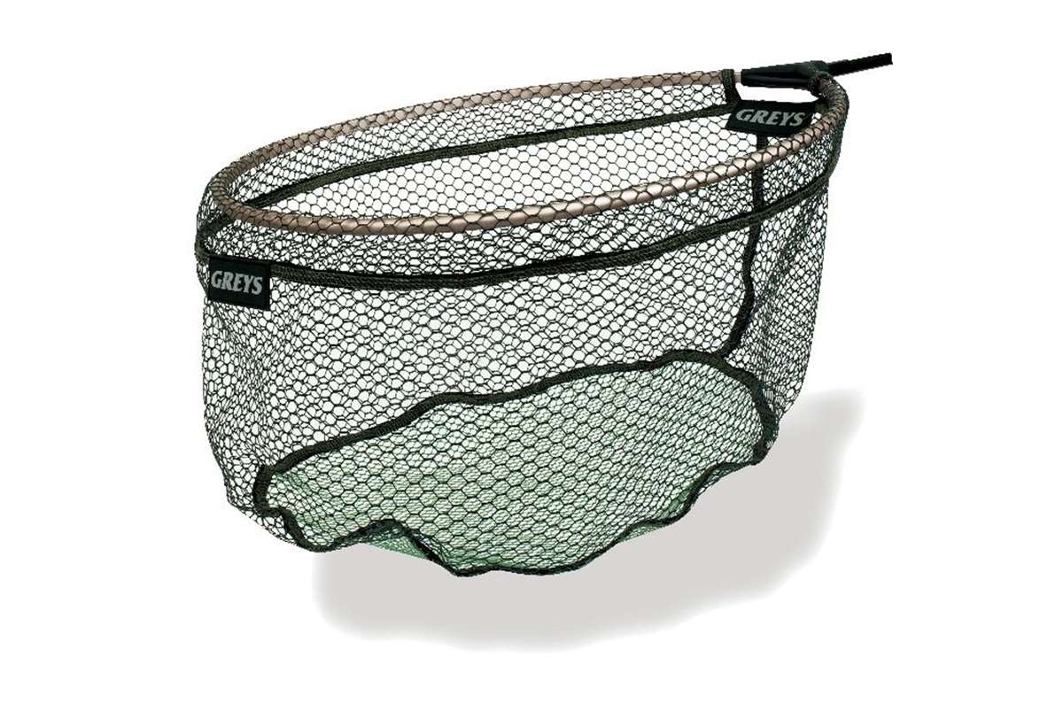 Greys Rubber Dual Mesh 22" X 10" Fly Fishing Landing Net