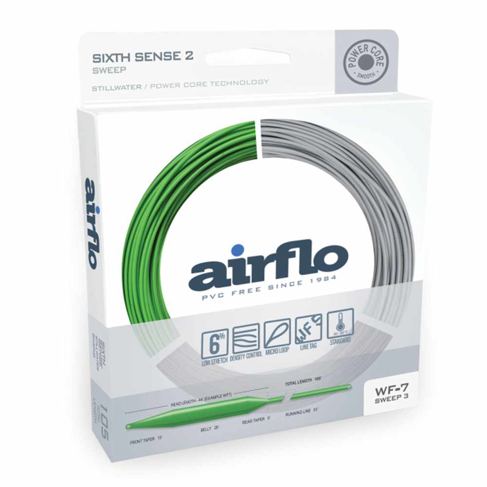 Airflo Sixth Sense Sweep Di5 Grey Belly Sink Rate 5 Inches Per Sec Tip ...