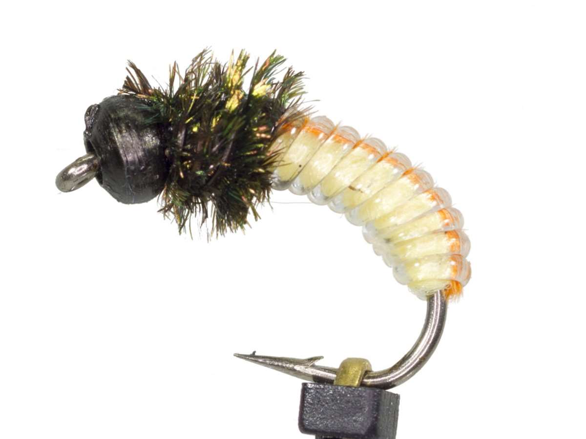 Grub Orange/Lemon Tungsten #12 Fishing Flies|The Essential Fly