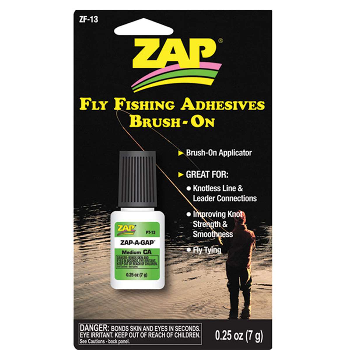 Zap Fly Fishing Adhesive Brush-On for from The Essential Fly