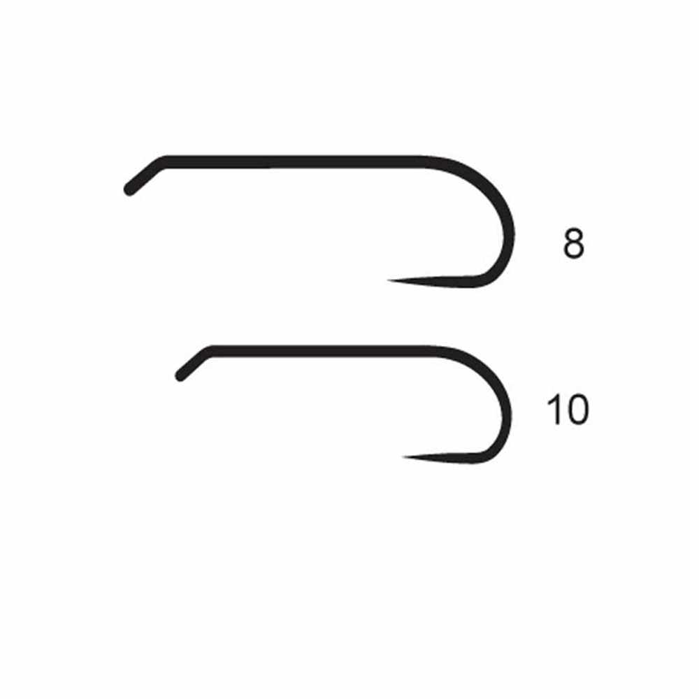Turrall Hooks Barbless Streamer Size 8 for Fly Tying